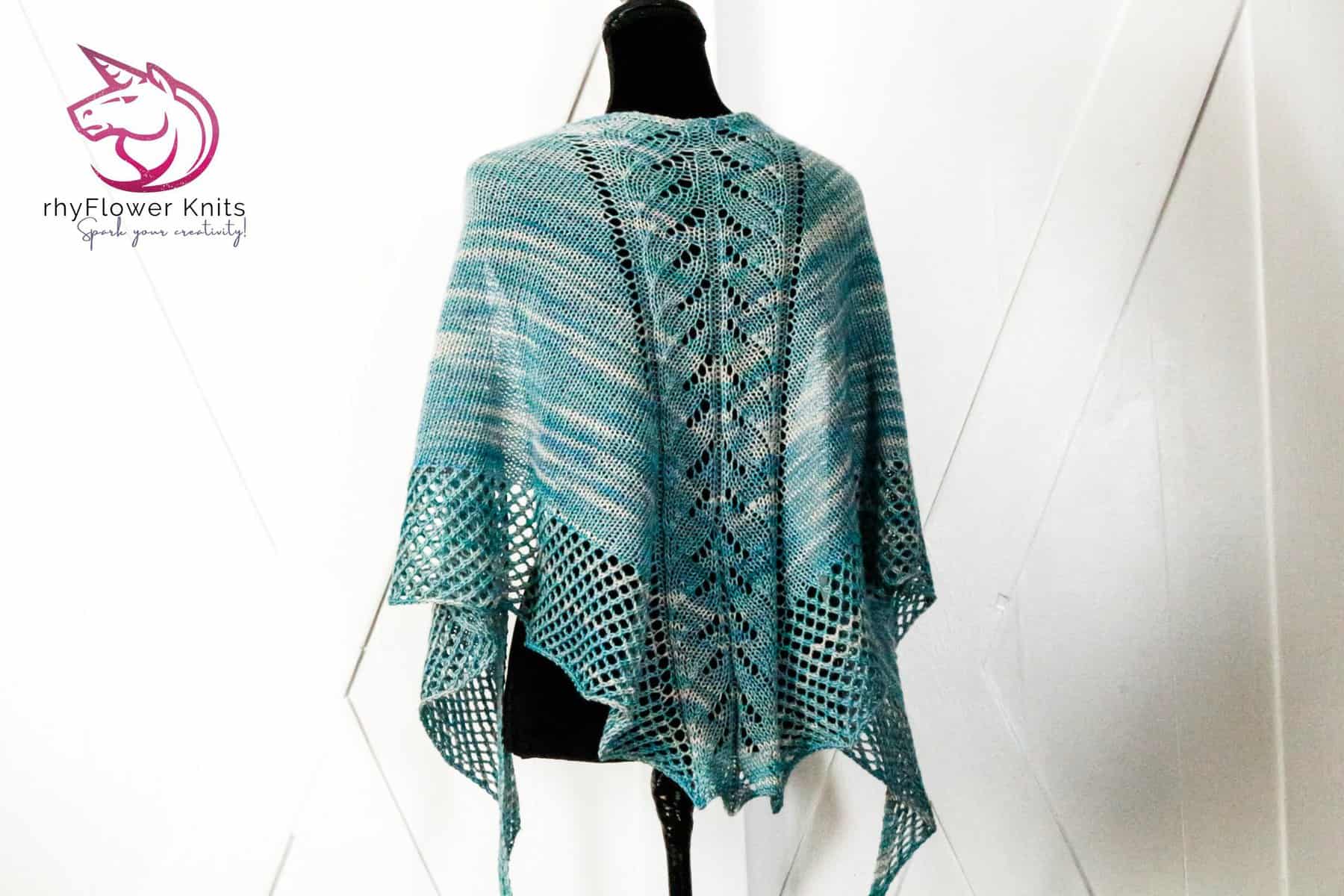 Ocean Tide | Shawls | Intermediate | Knitting Patterns | rhyFlower Knits