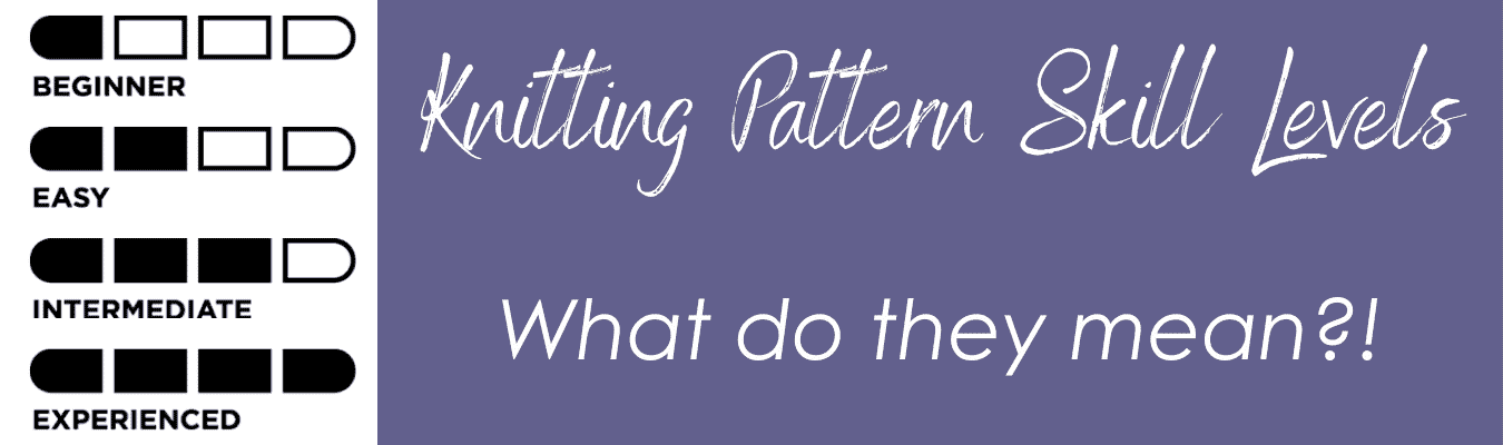 Knitting Pattern Skill Levels - Banner Header - rhyFlower Knits